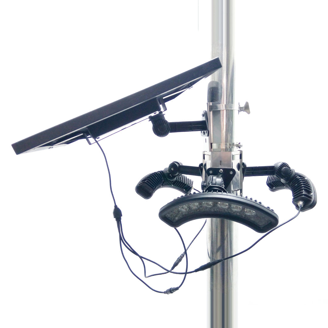 APOLLO Solar Flag Pole Light | 18 Watt - Beyond Solar