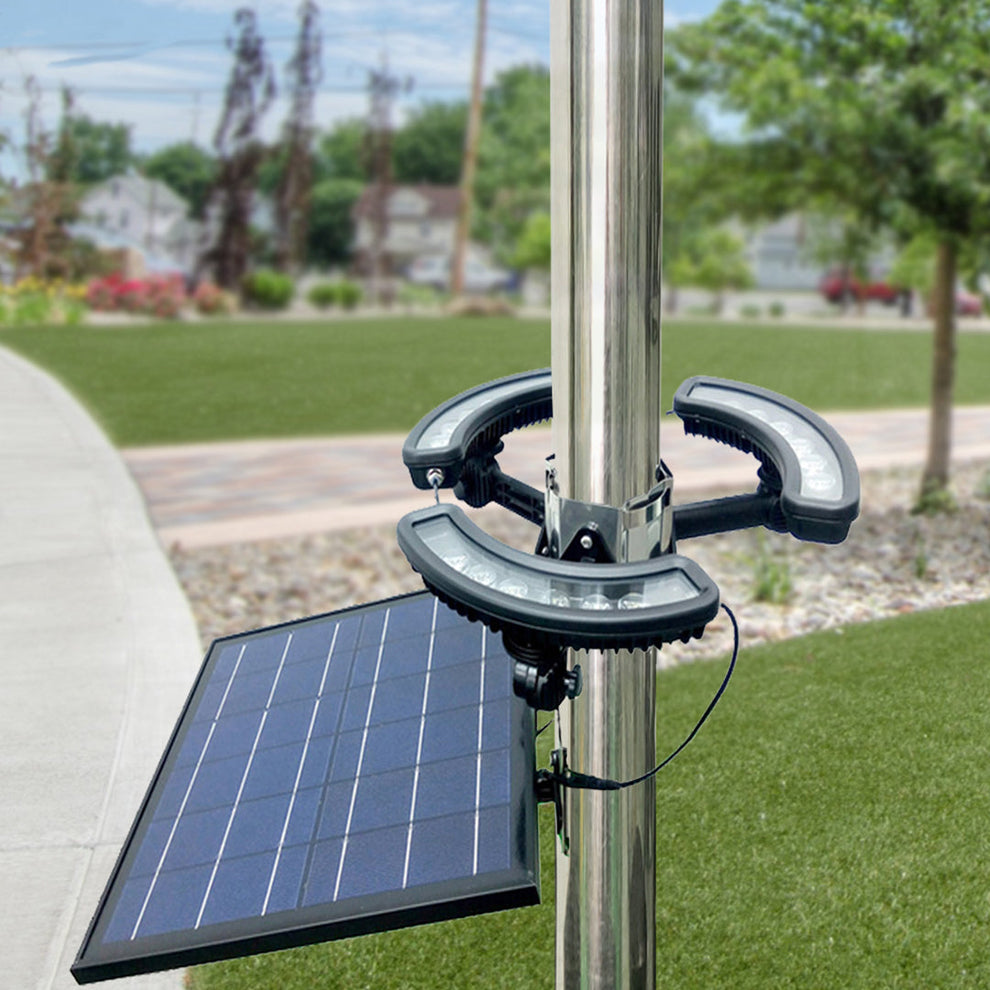APOLLO Solar Flag Pole Light | Outdoor Lighting | 18W, 1-Year Warranty ...